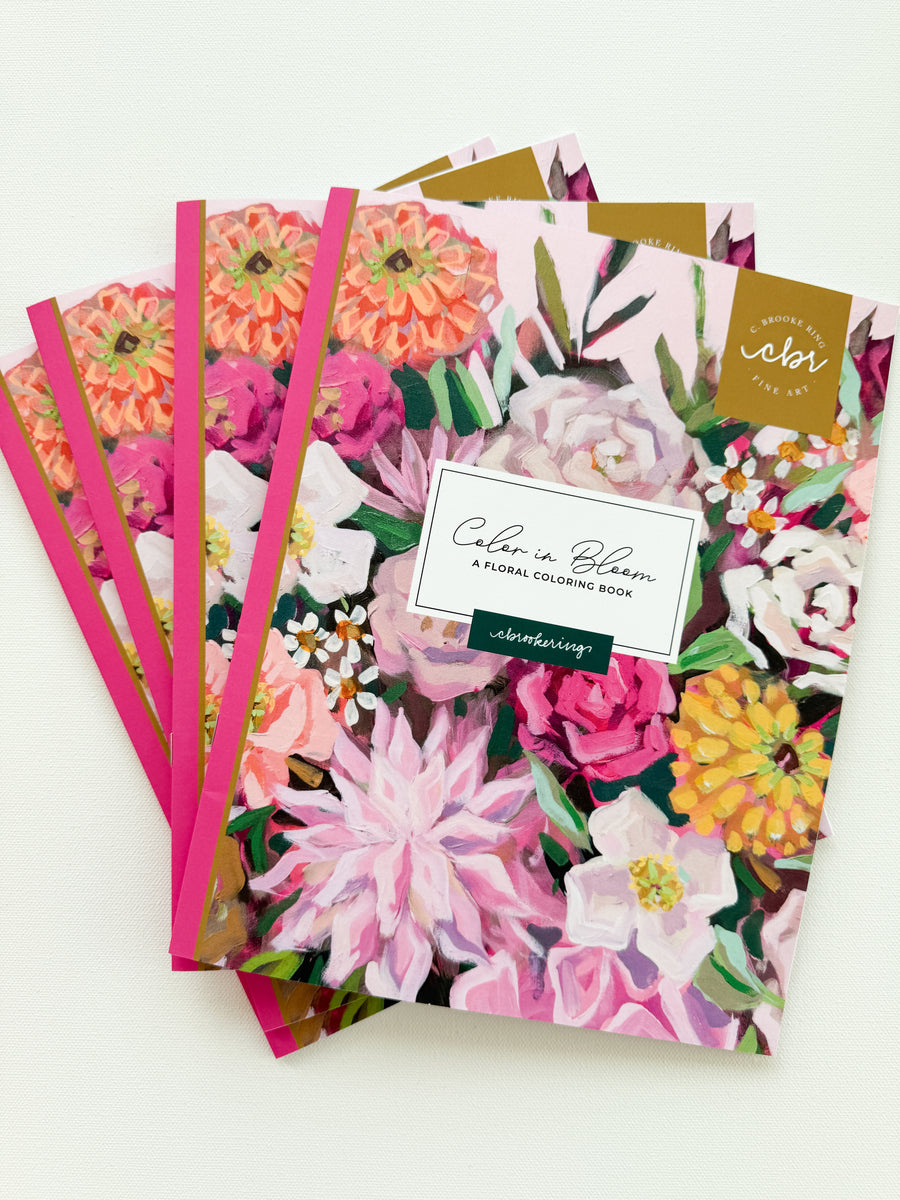 Color In Bloom | A Floral Coloring Book – C. Brooke Ring