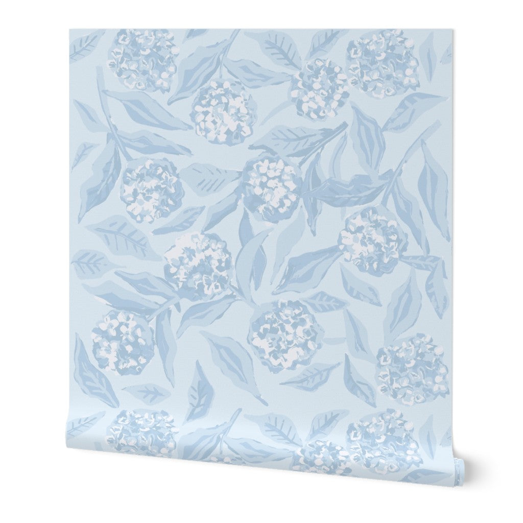 Charlotte Wallpaper - Blue – C. Brooke Ring